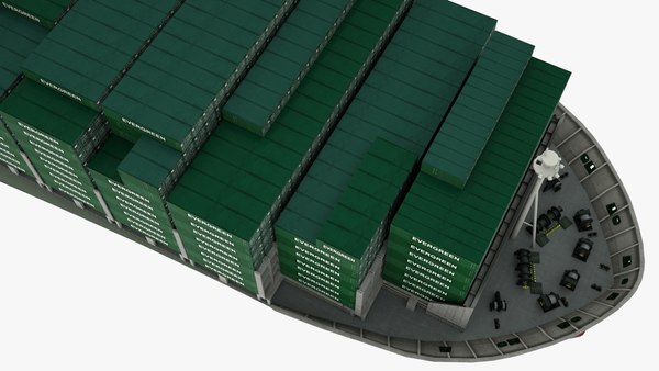 Container Ship Evergreen Ever Liberty 3D model - TurboSquid 1732229