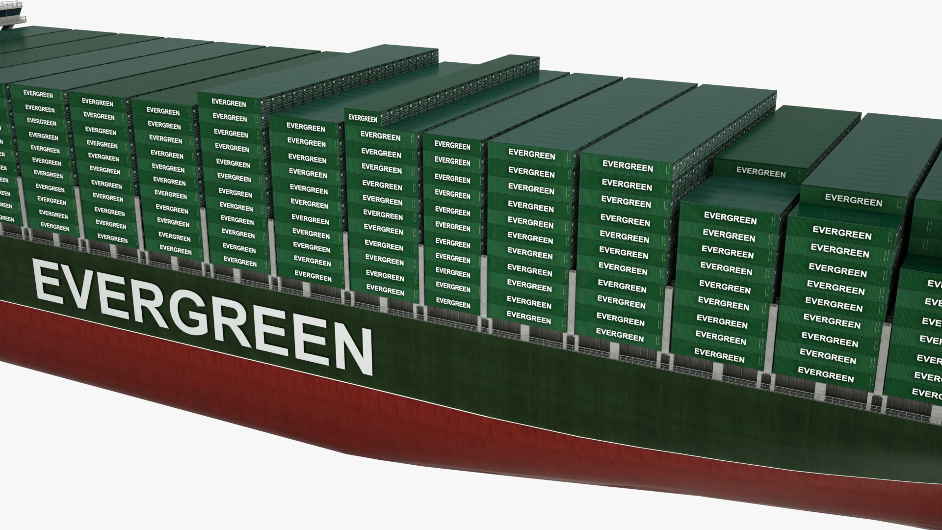 Container Ship Evergreen Ever Liberty 3D model - TurboSquid 1732229