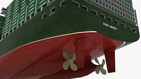 Container Ship Evergreen Ever Liberty 3D model - TurboSquid 1732229