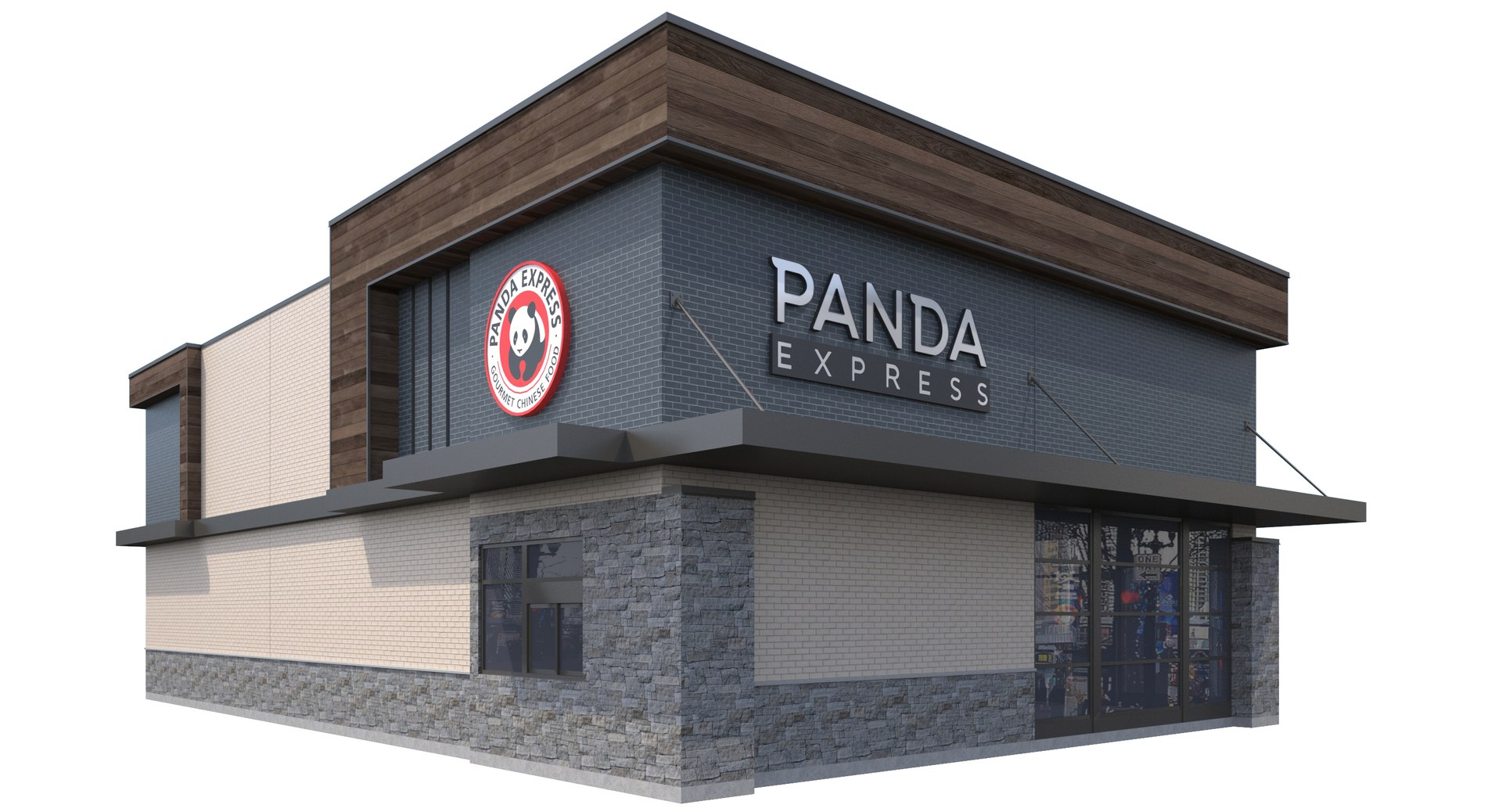 Exterior Panda Express 3D - TurboSquid 1288573