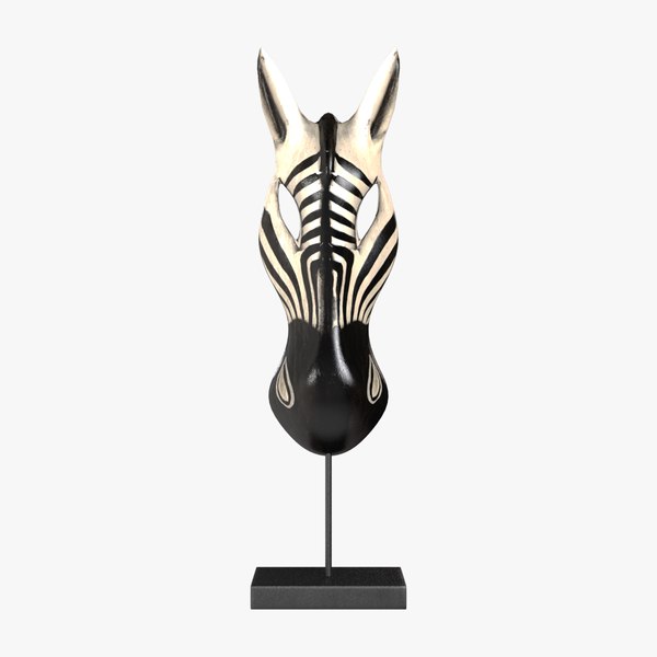 modelo 3d Zebra African Mask - TurboSquid 2098836