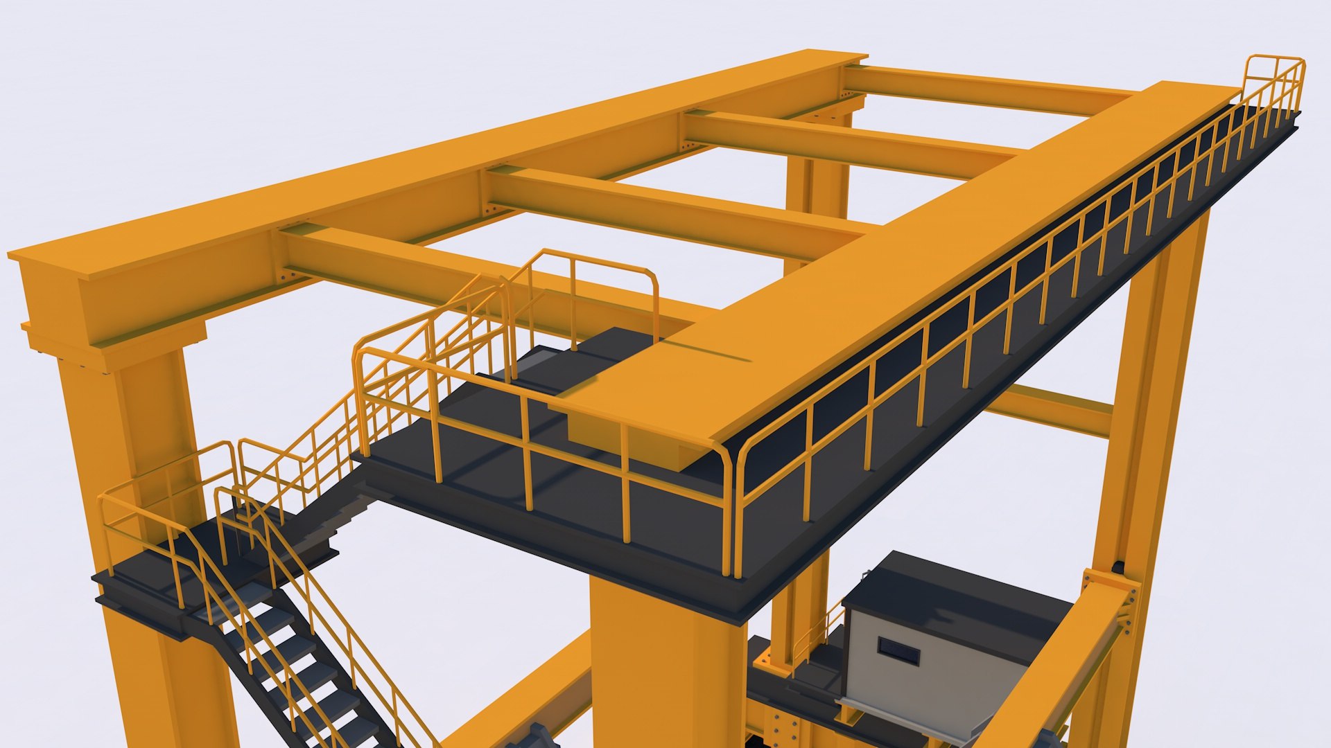 Straddle Carrier Machine 3D - TurboSquid 2202442