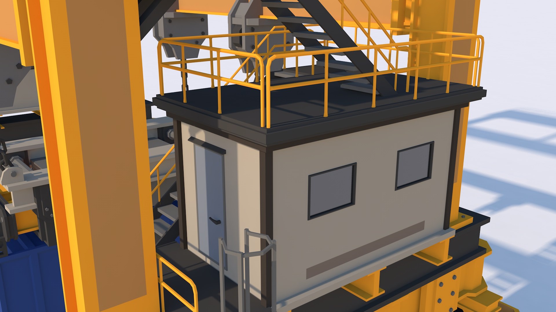 Straddle Carrier Machine 3D - TurboSquid 2202442