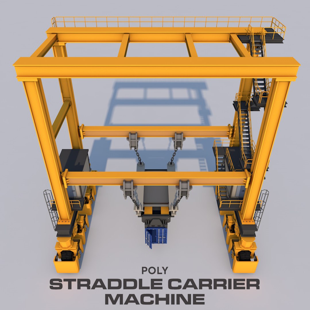 Straddle Carrier Machine 3D - TurboSquid 2202442