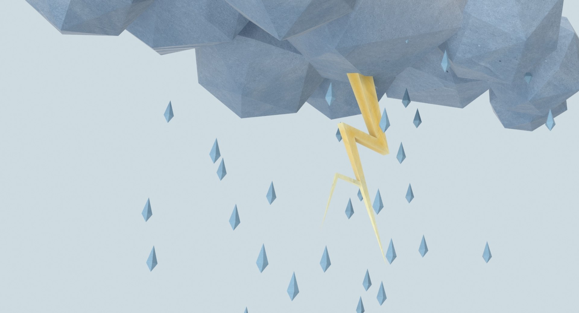 3d Cloud Storm Lightning