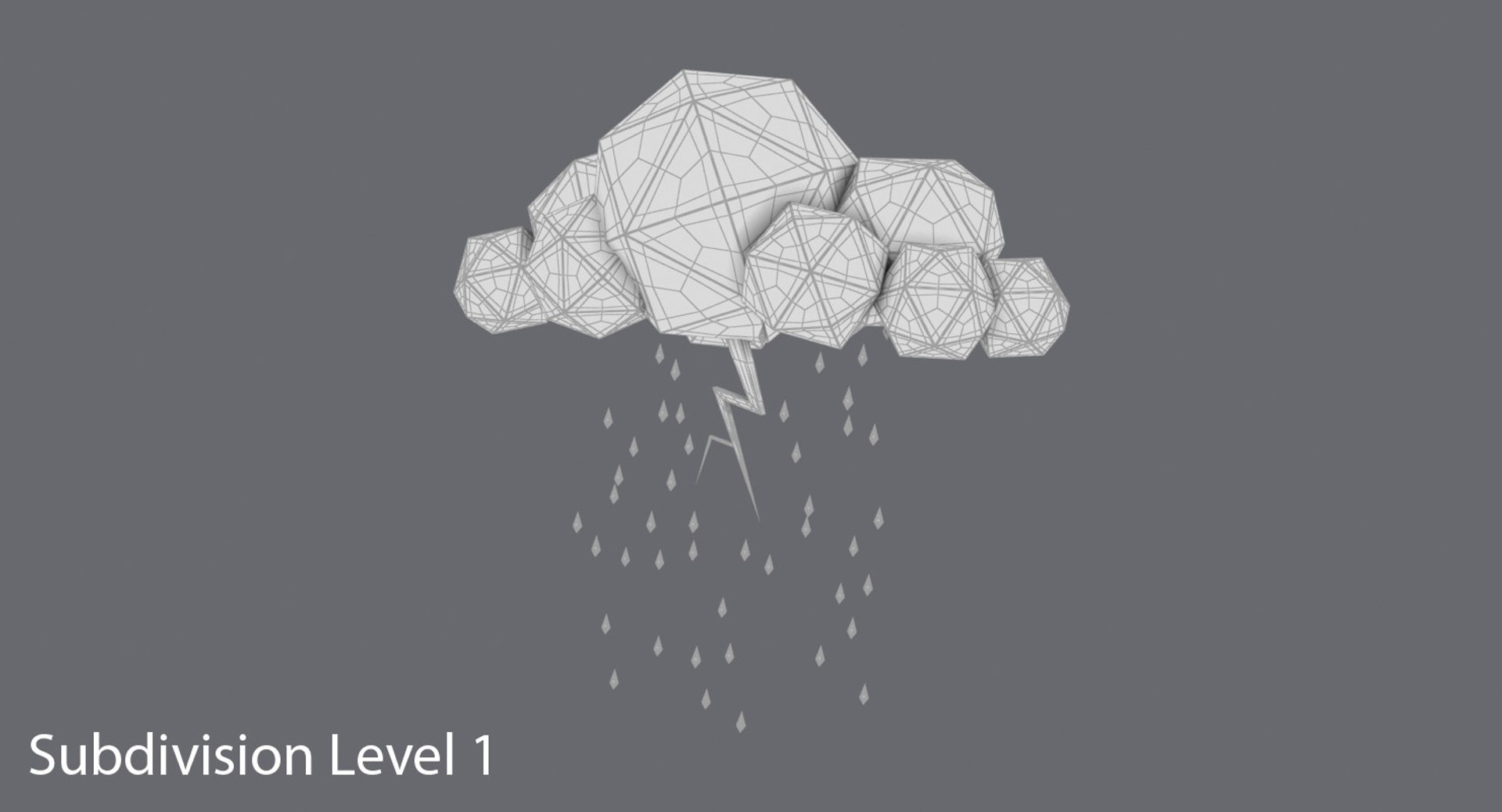 3d Cloud Storm Lightning