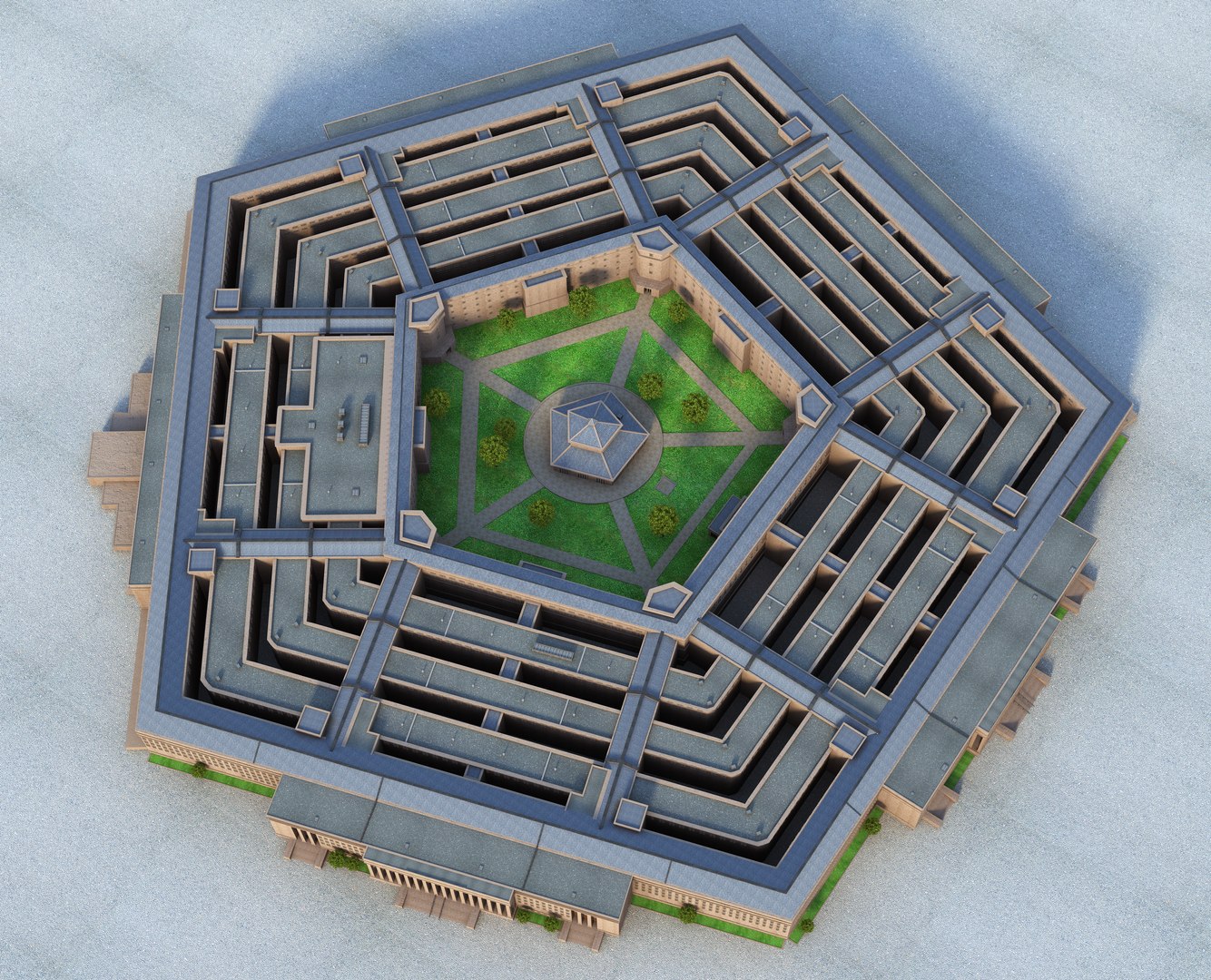 3D Model Pentagon United States - TurboSquid 1348411