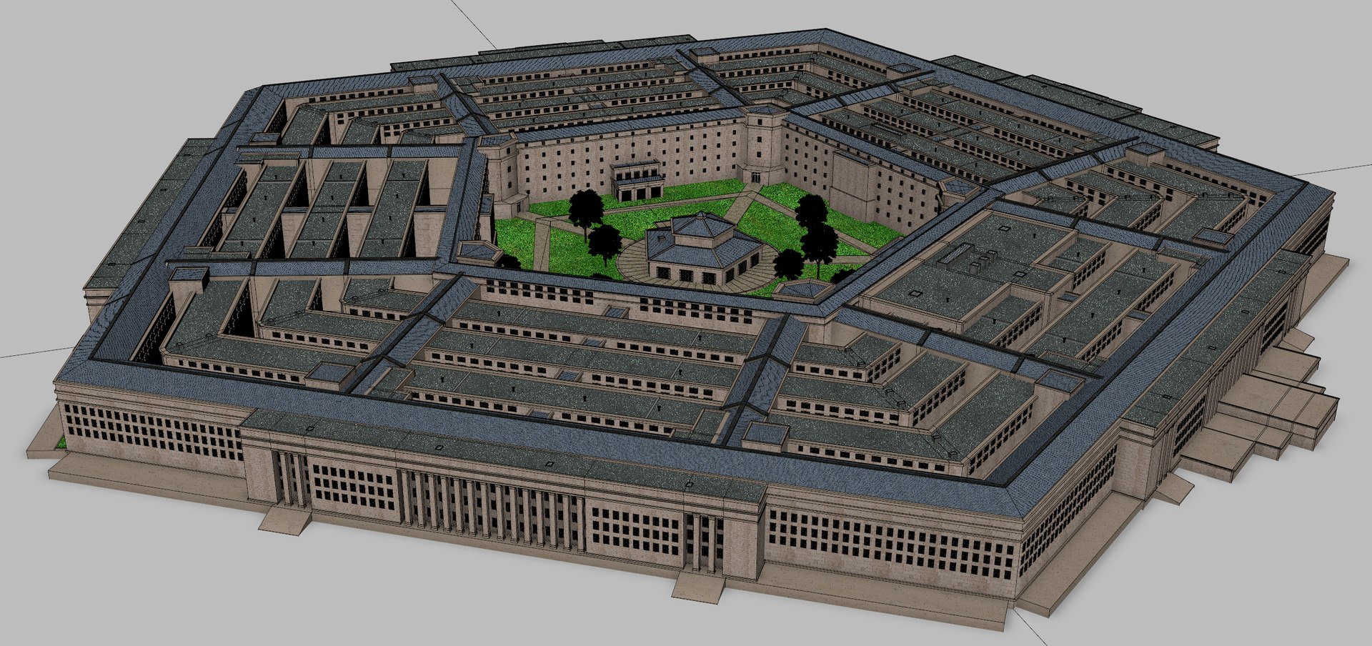 3D Model Pentagon United States - TurboSquid 1348411