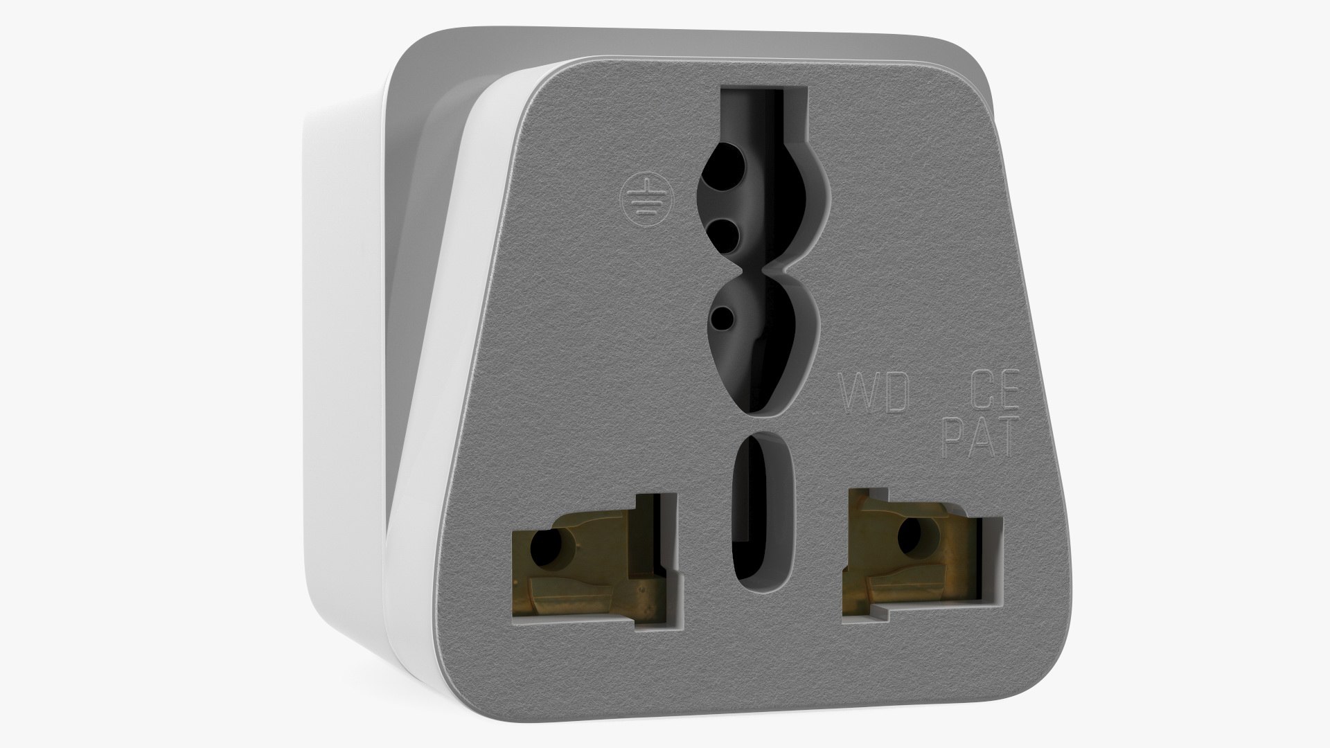 3D Type A Plug Adapter White - TurboSquid 1838122