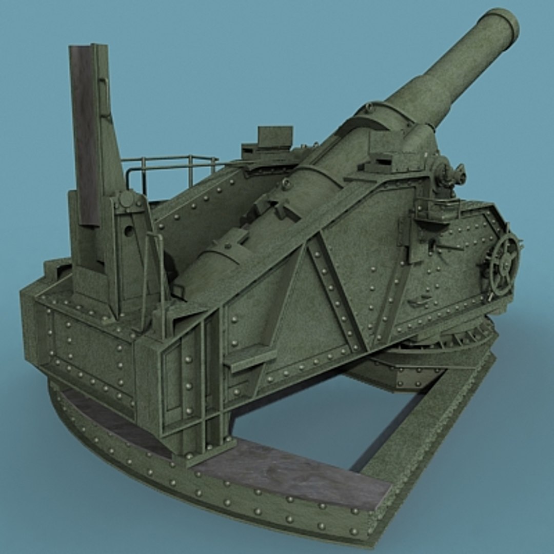 3d Russian Trench Howitzer Model