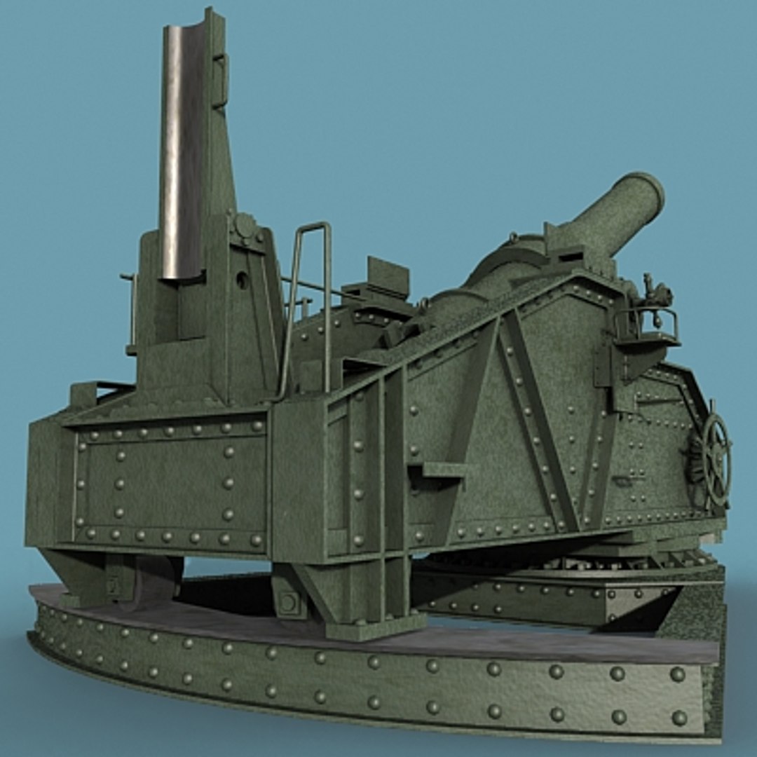 3d Russian Trench Howitzer Model