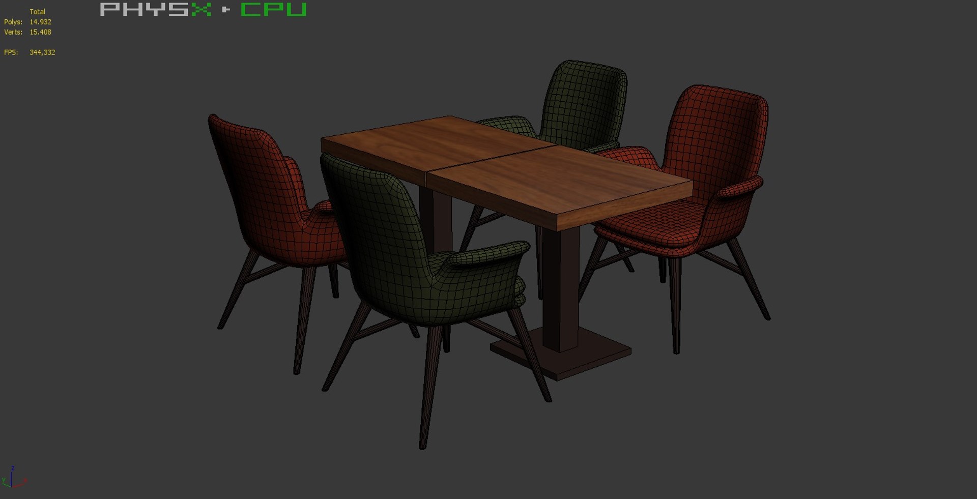 Cafe Dinner Set 3d Model