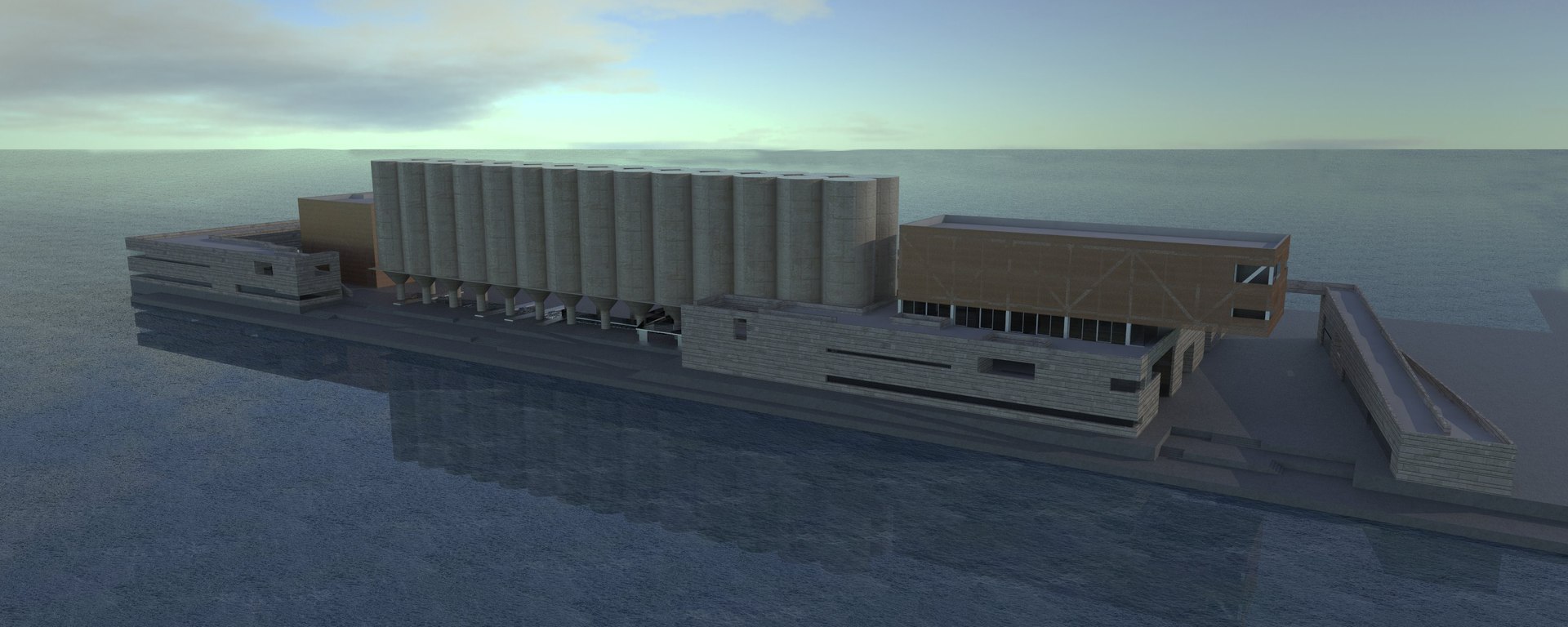 Seaport Mole 3d Model