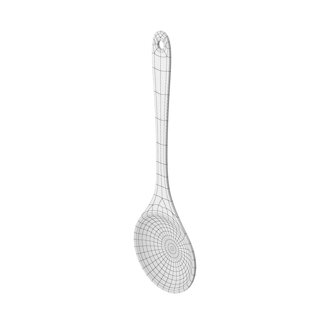 Wooden Kitchen Spoon Model - TurboSquid 2175371