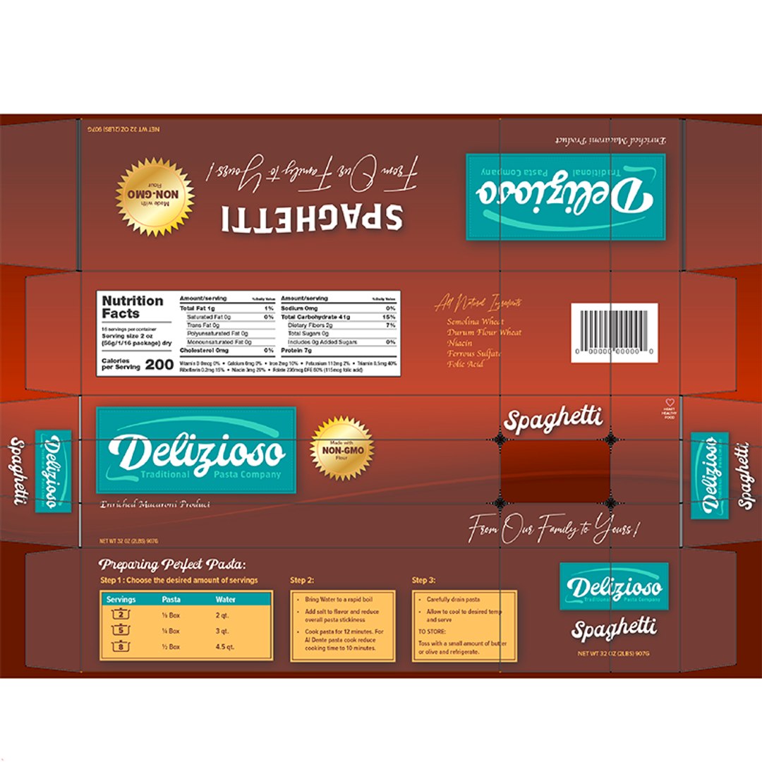 Pasta Box 3D Model - TurboSquid 1630795