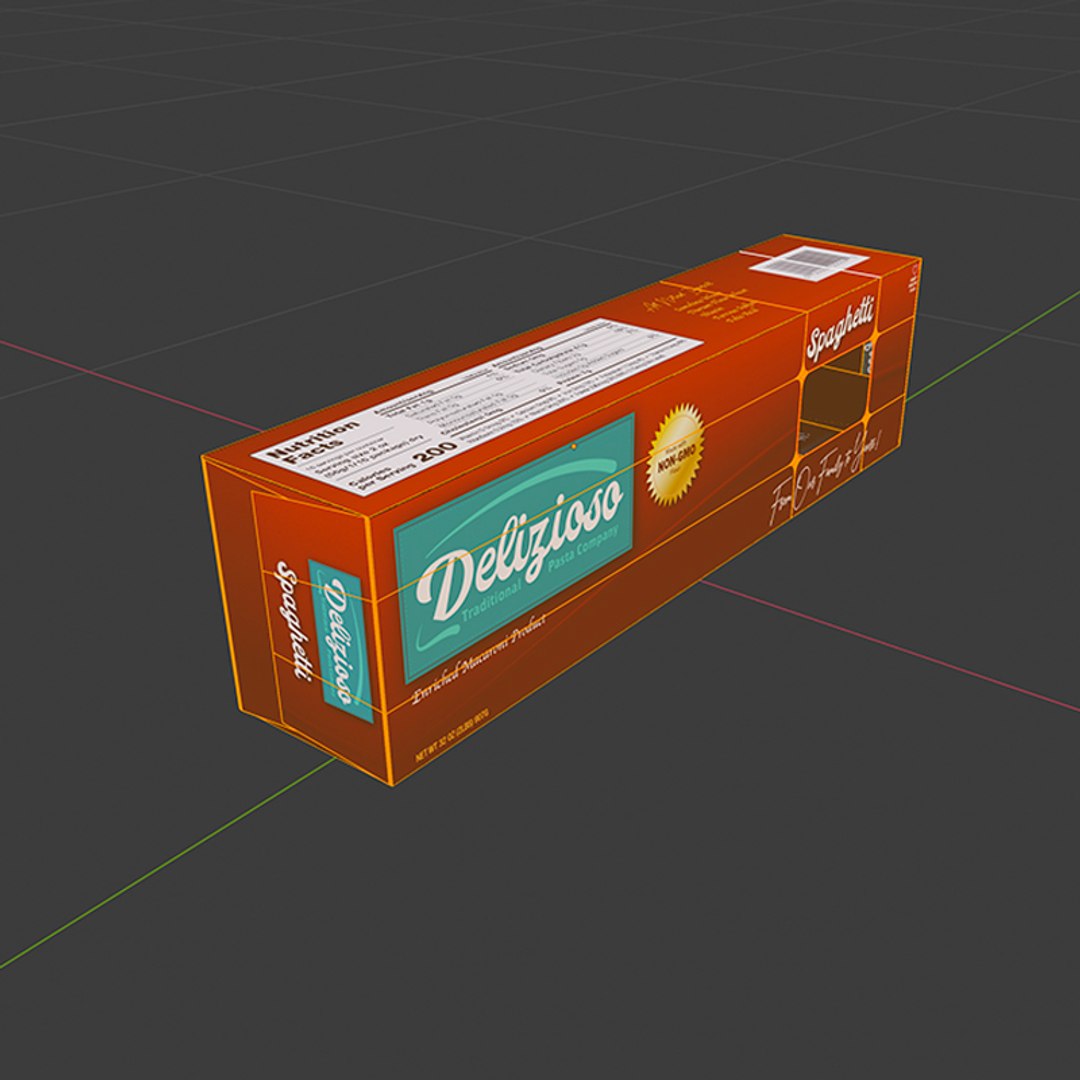 Pasta Box 3D Model - TurboSquid 1630795