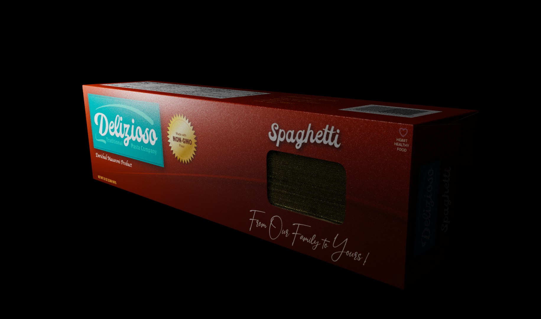 Pasta Box 3D Model - TurboSquid 1630795