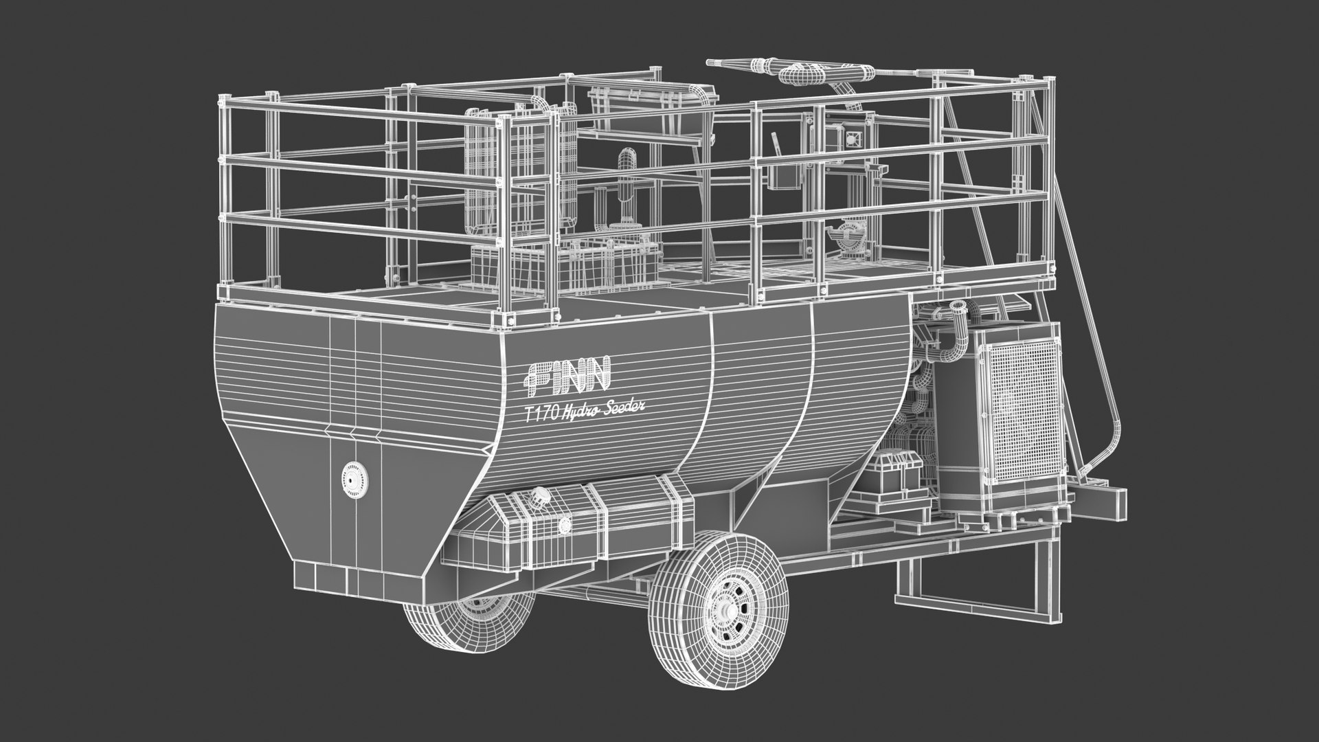 3D FINN T170 Hydroseeder - TurboSquid 2372310