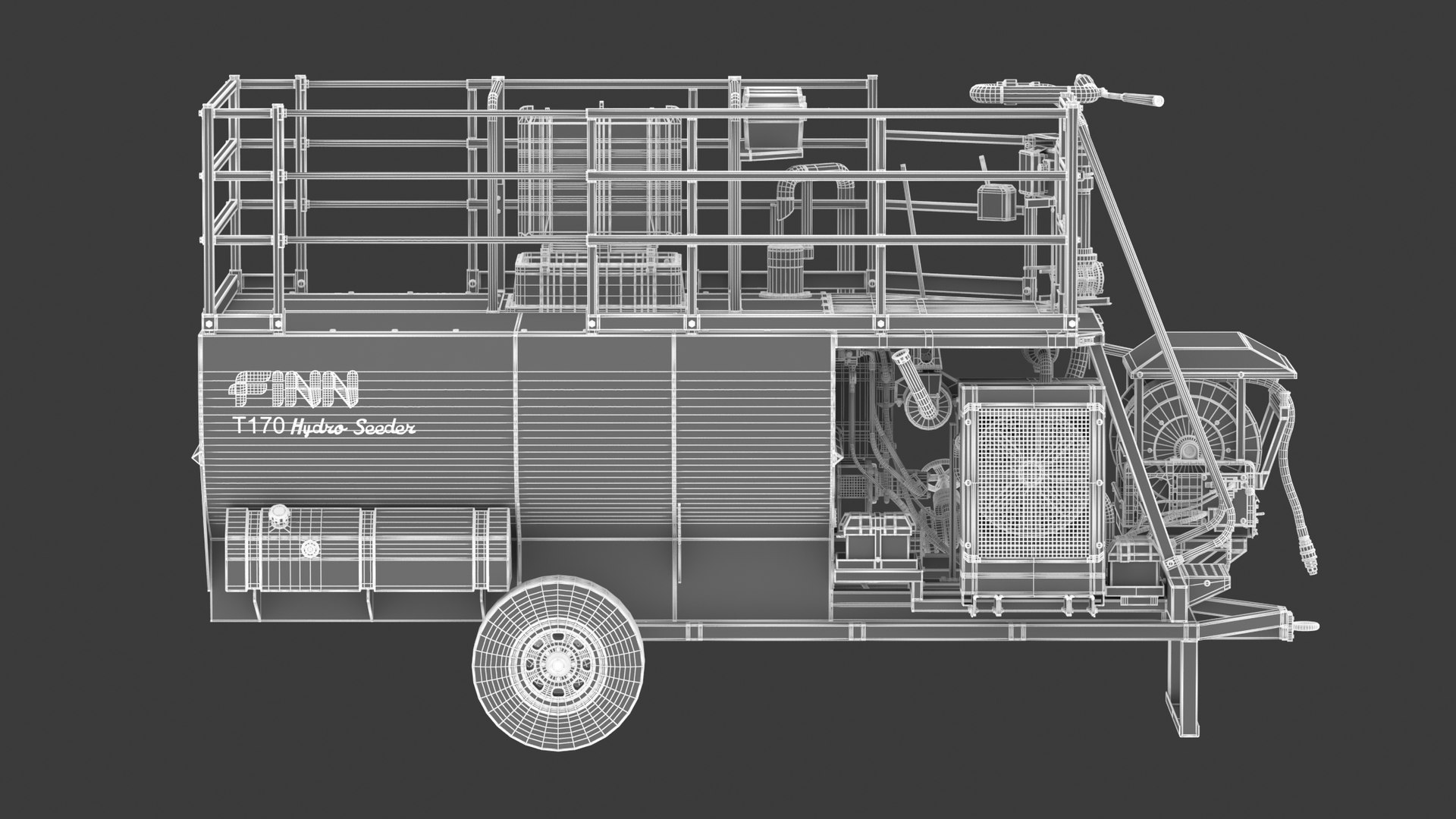3D FINN T170 Hydroseeder - TurboSquid 2372310