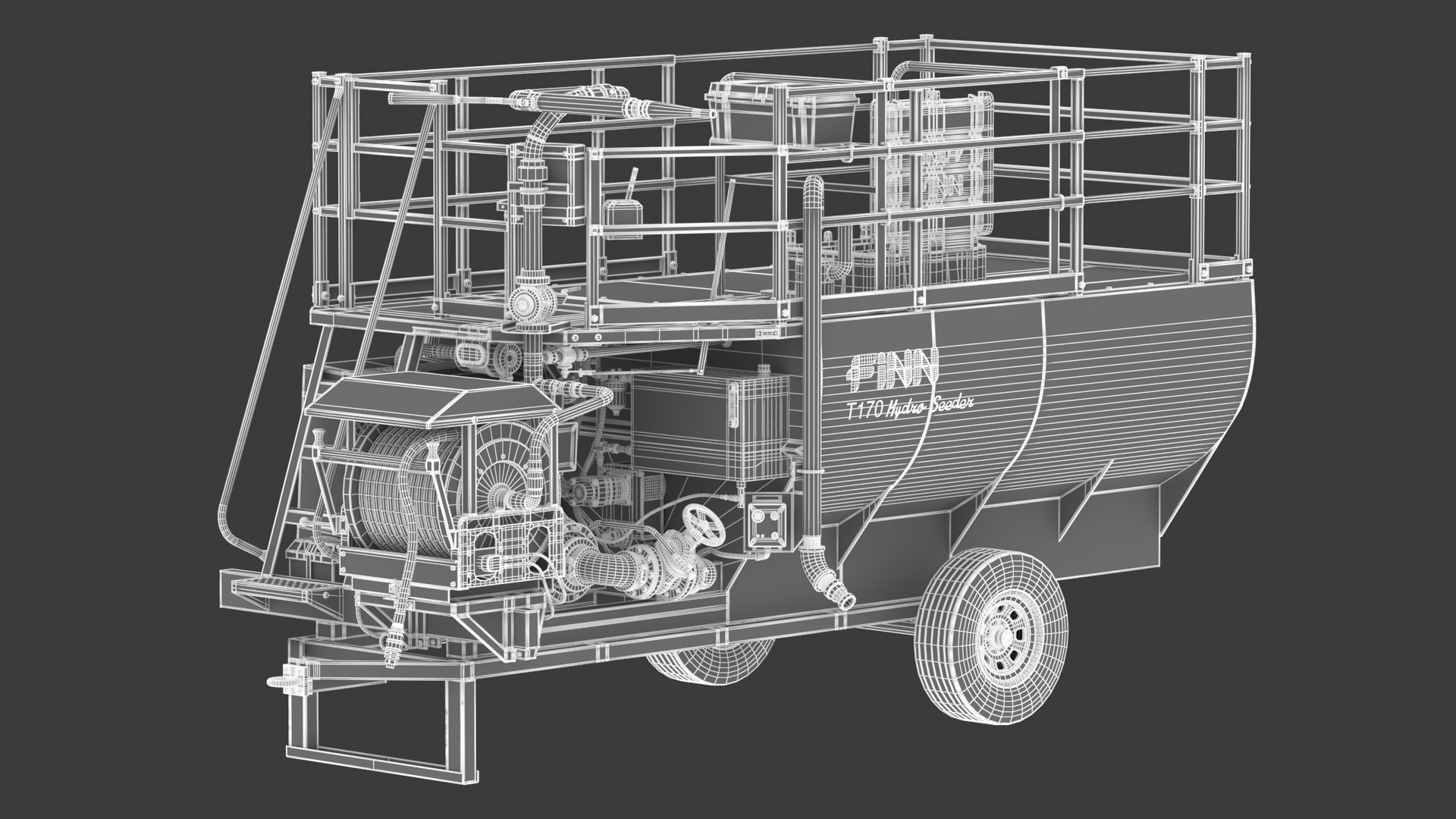 3D FINN T170 Hydroseeder - TurboSquid 2372310