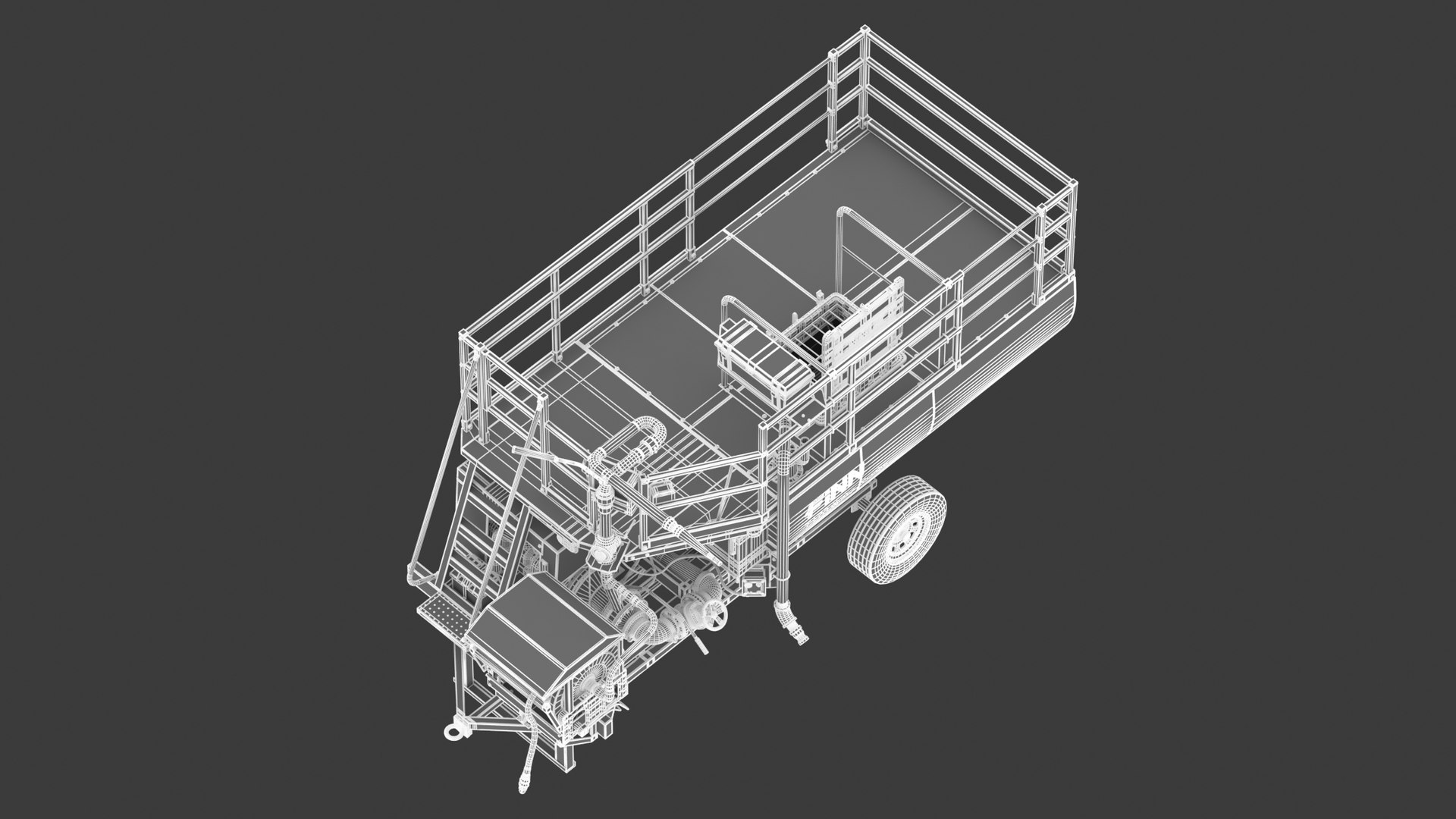3D FINN T170 Hydroseeder - TurboSquid 2372310