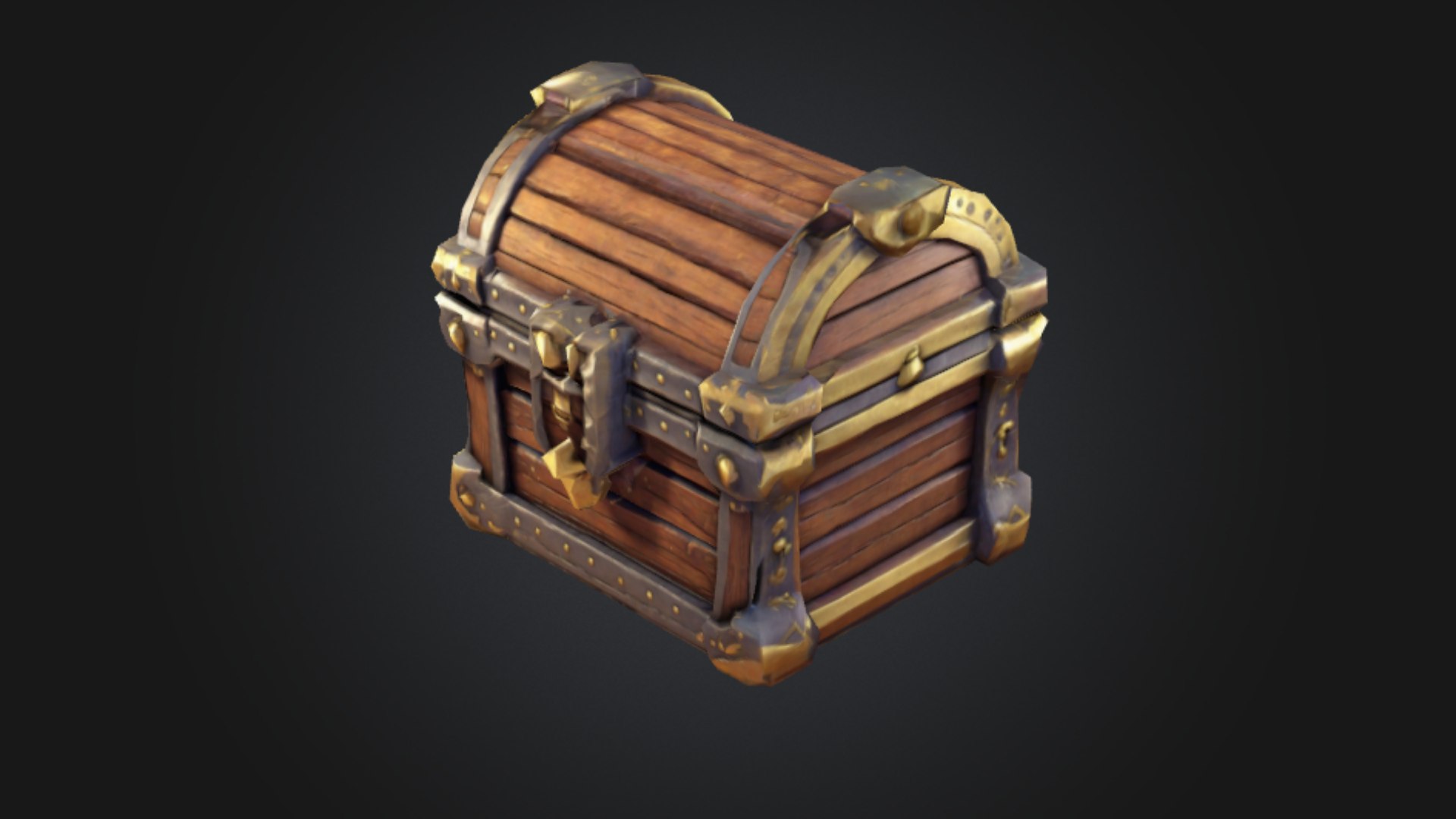 Stylized Game Ready Treasure Chest 3K Triangles Low Poly FBX OBJ BLEND ...