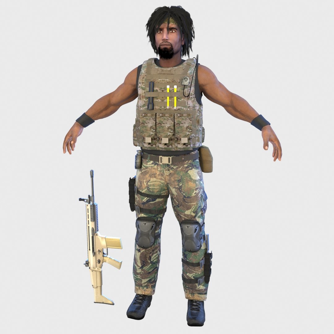Special Soldier 4k Model - TurboSquid 1500569
