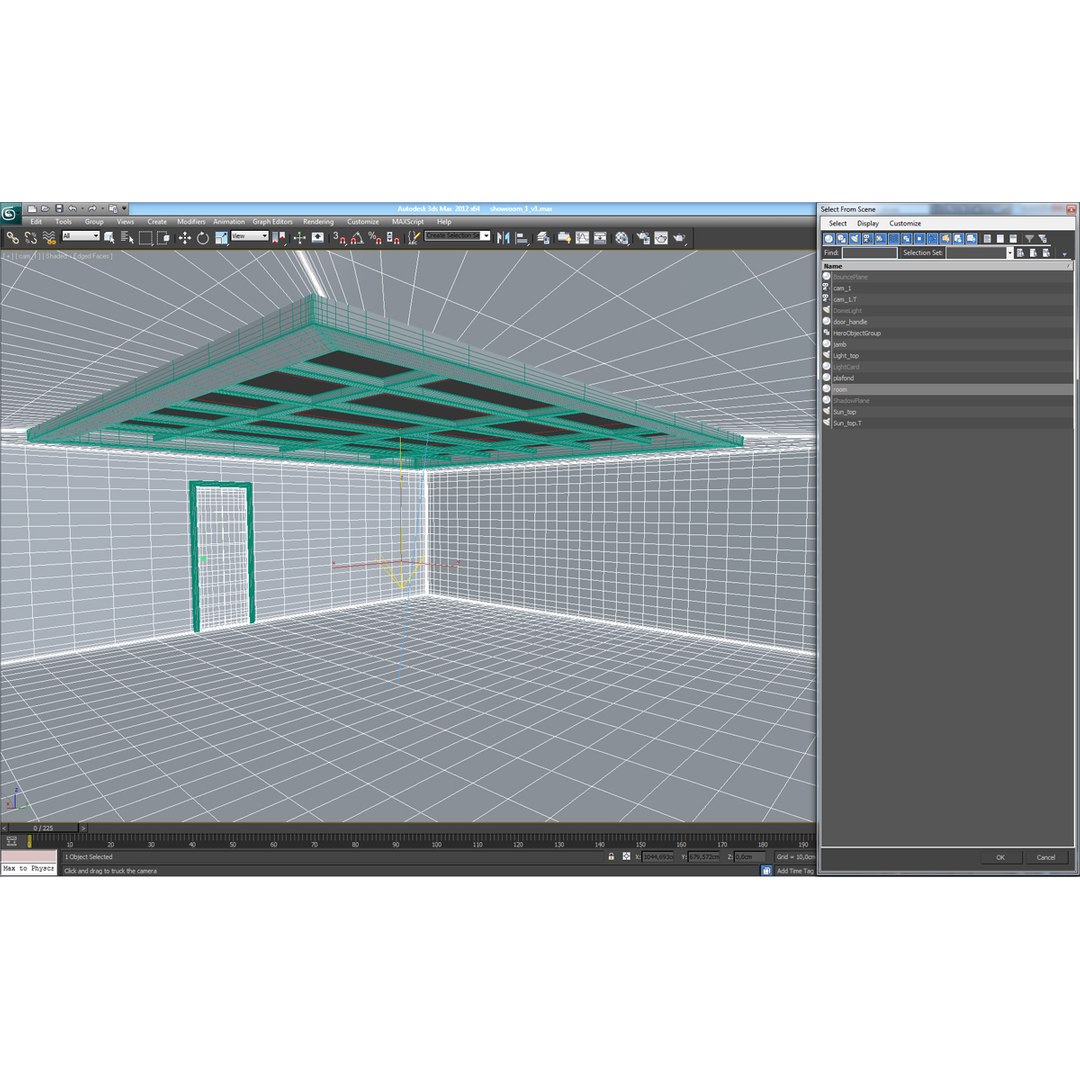 showroom room 3d model