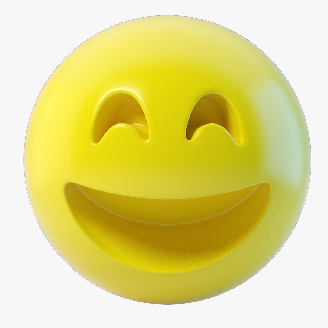 Emoji happy 3D - TurboSquid 1301247