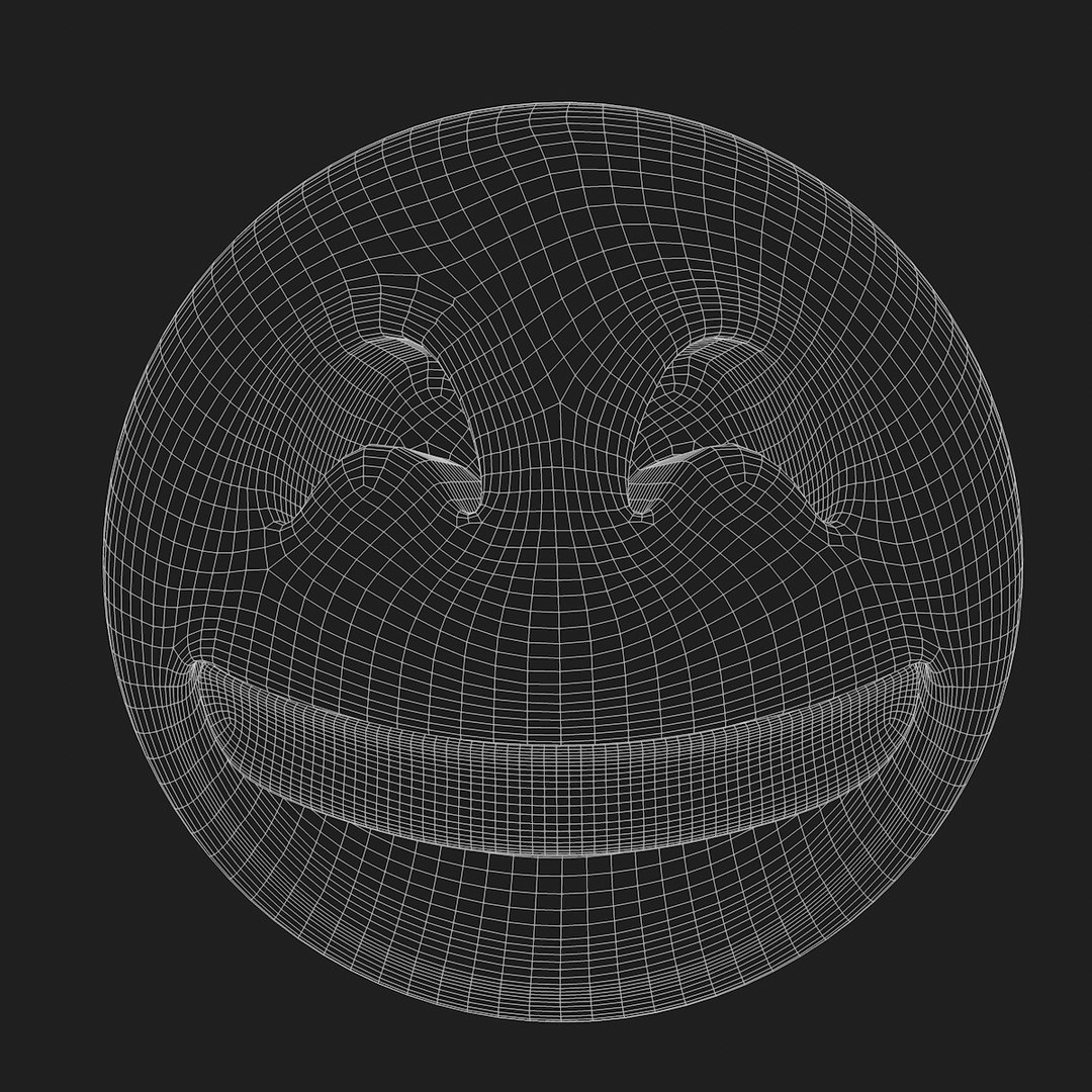 Emoji happy 3D - TurboSquid 1301247