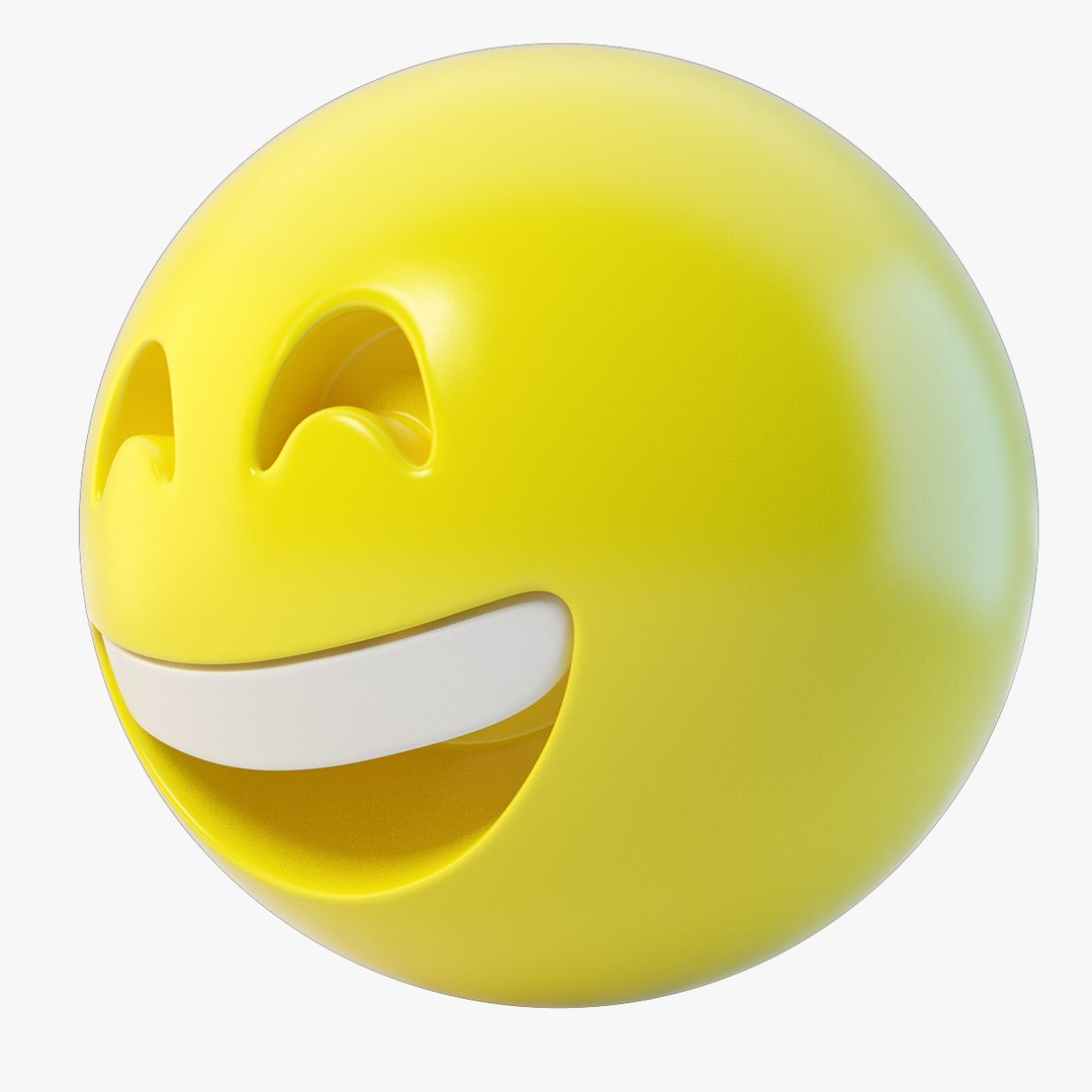 Emoji happy 3D - TurboSquid 1301247