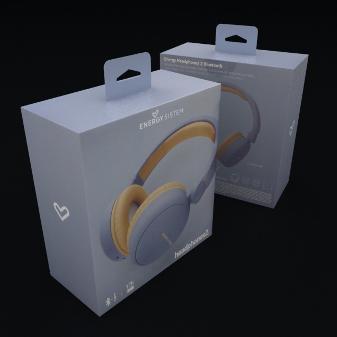 Headphones box 3D model - TurboSquid 1466175