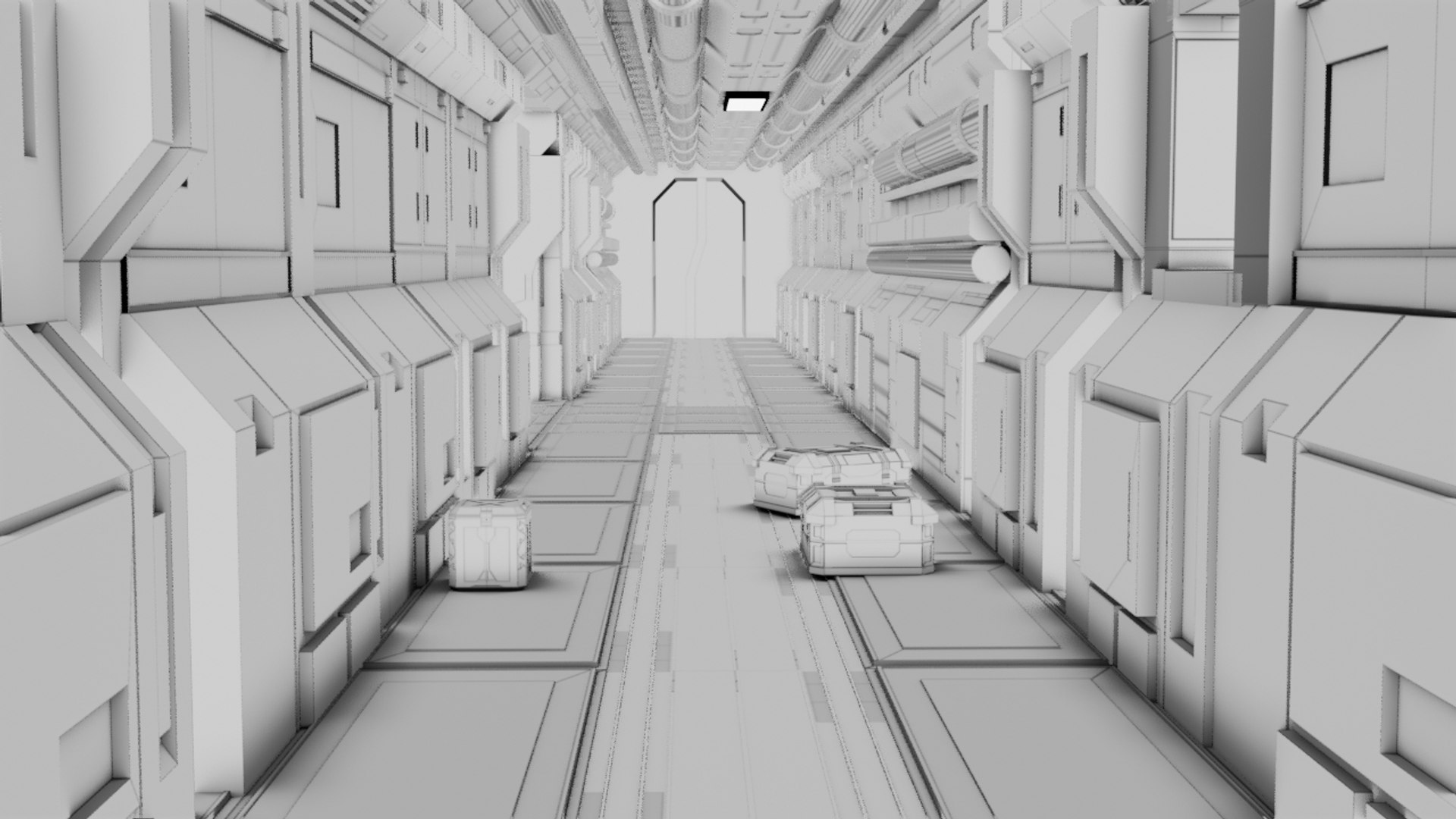 3D sci-fi environment modelled ready - TurboSquid 1531867