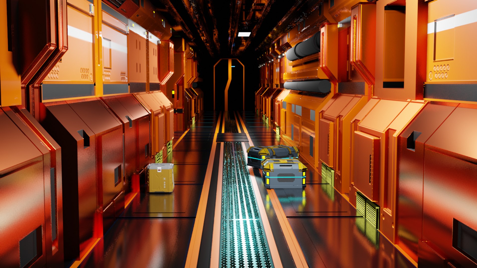 3D sci-fi environment modelled ready - TurboSquid 1531867