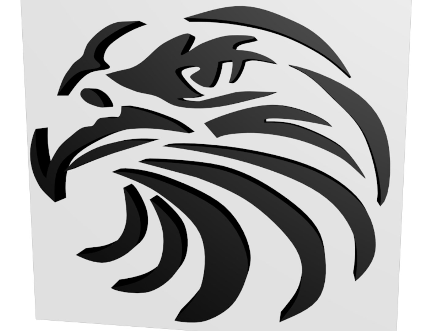 3D relief representation head eagle model - TurboSquid 1203912