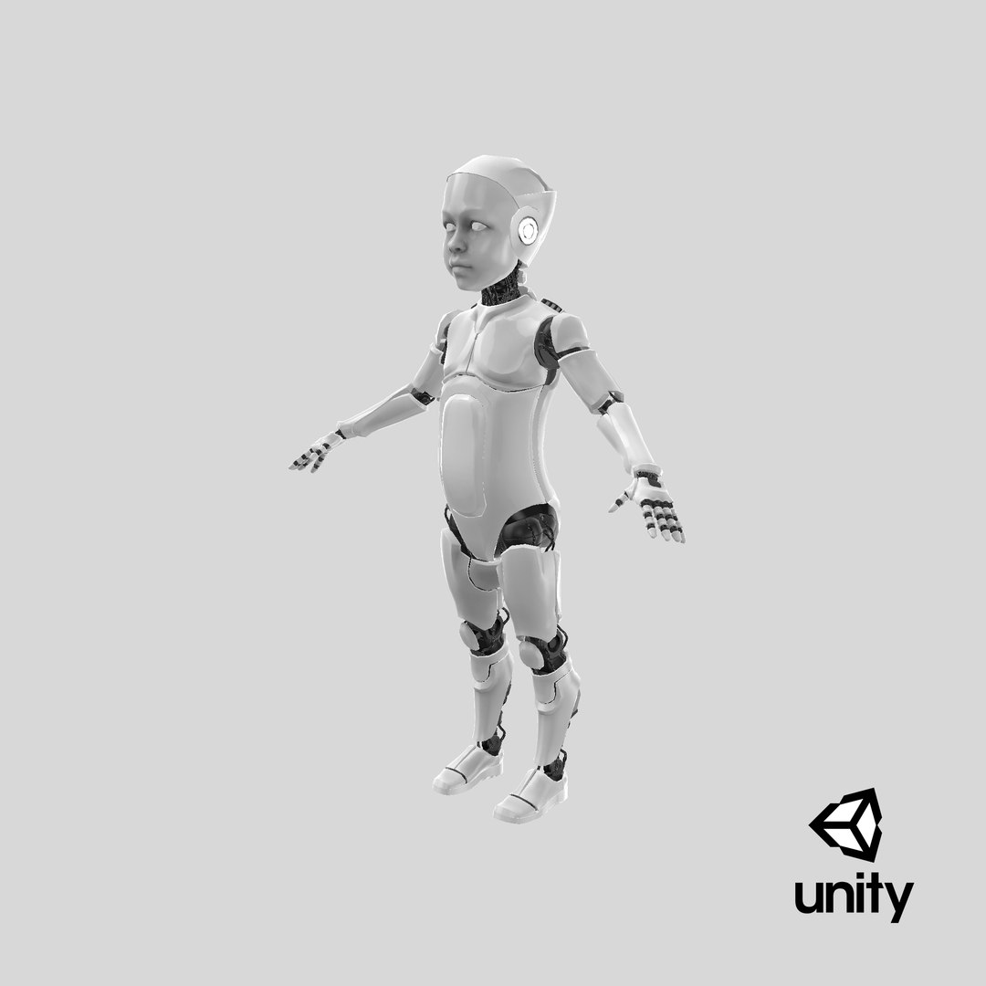 Children Cyborg Robot Rig 3D - TurboSquid 2059628