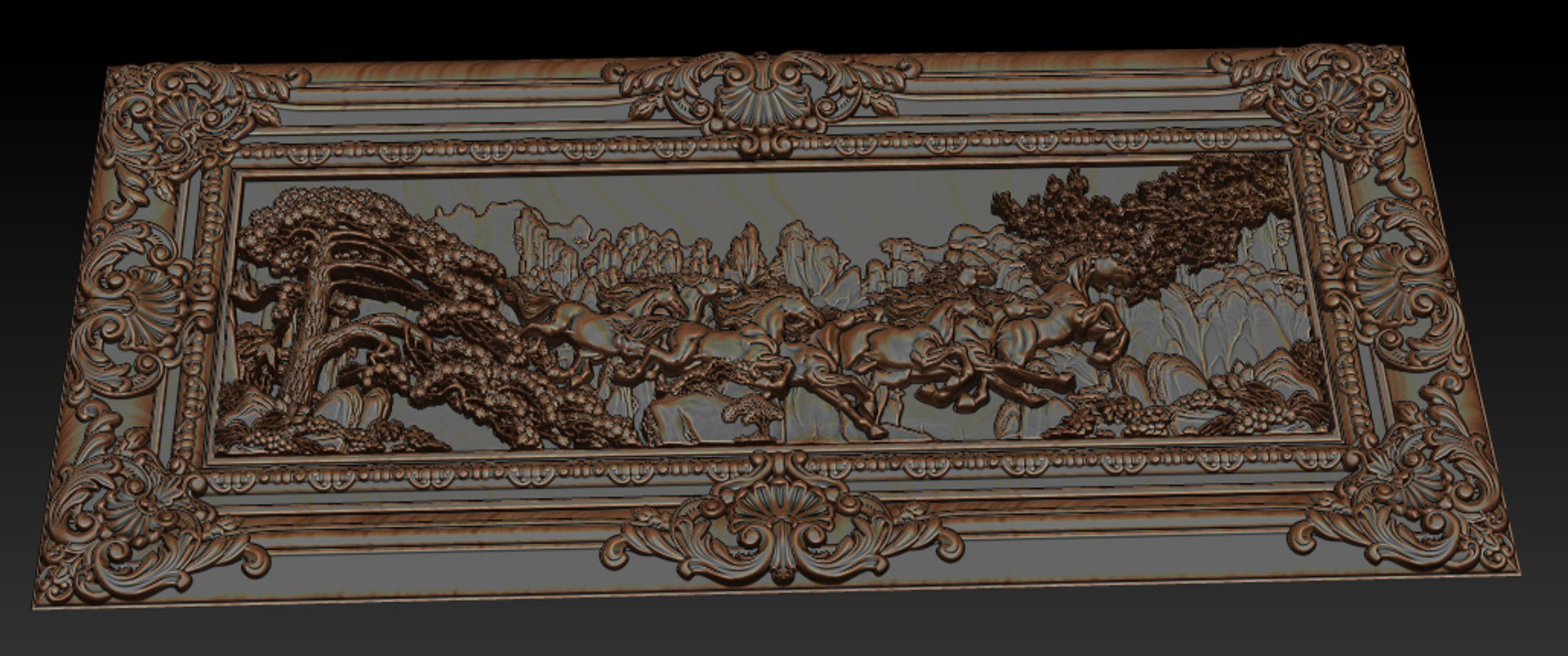 3D horse relief cnc - TurboSquid 1447313