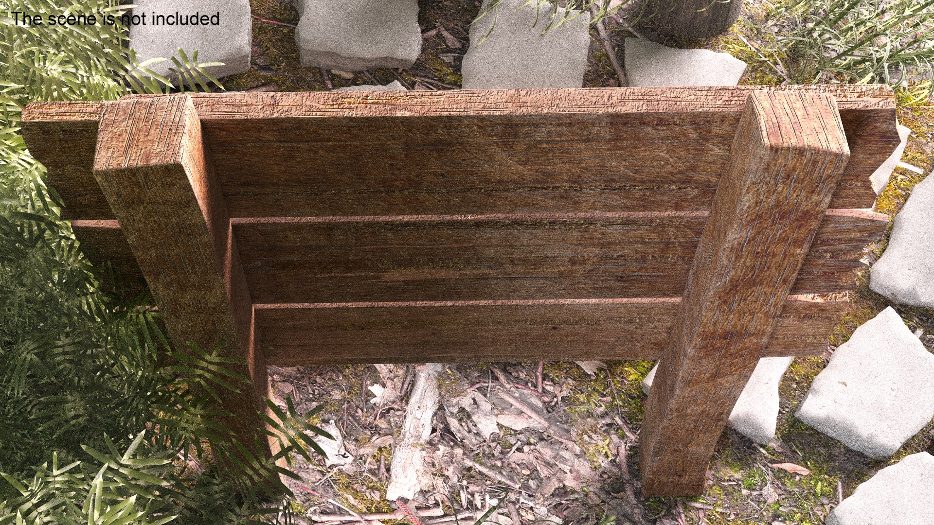 3D Old Weathered Road Rustic Signpost Mockup Model - TurboSquid 2112311