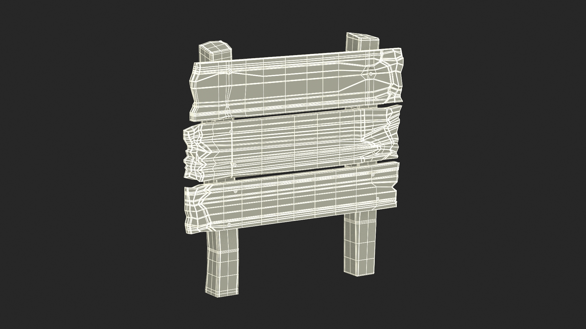 3D Old Weathered Road Rustic Signpost Mockup Model - TurboSquid 2112311