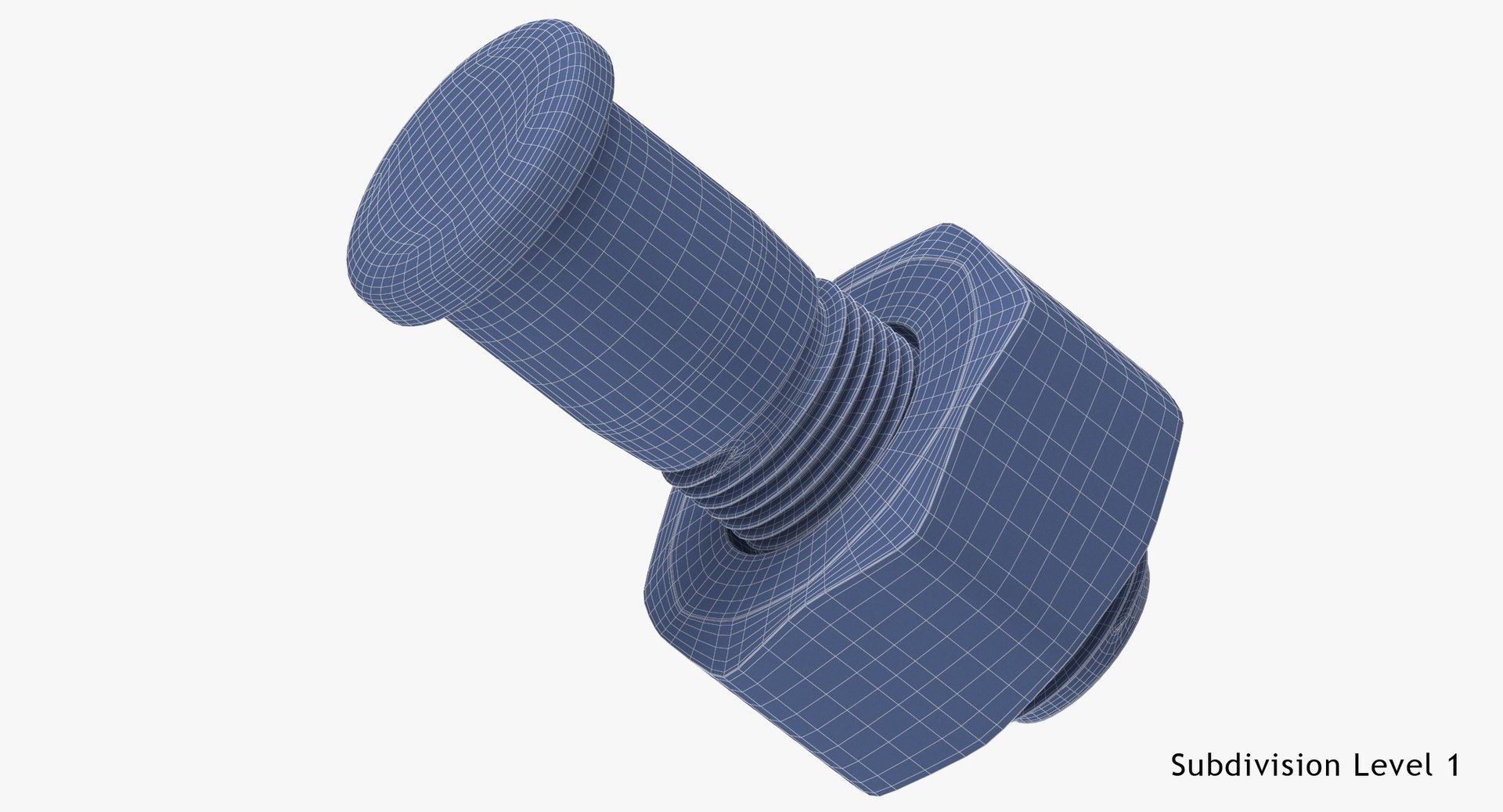 Dome head screw nut 3D - TurboSquid 1402639