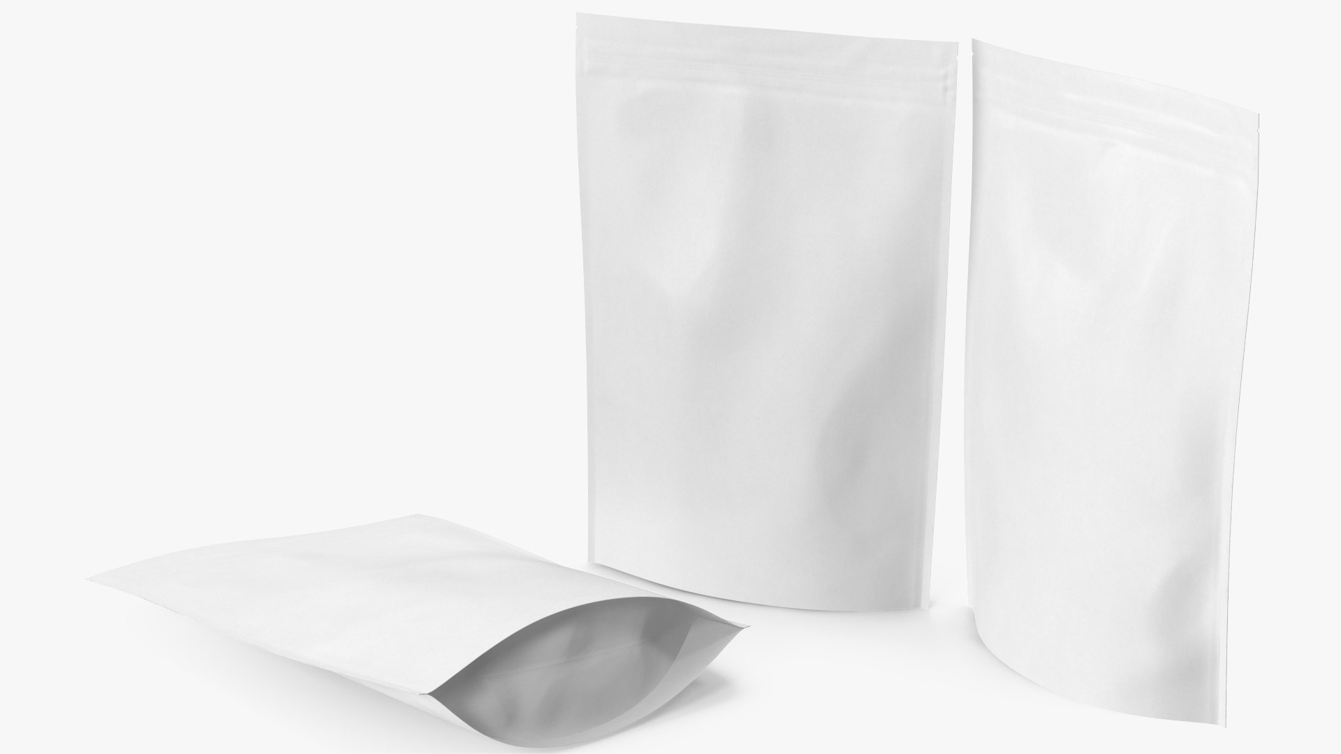 3D Zipper White Paper Bag - TurboSquid 1710831