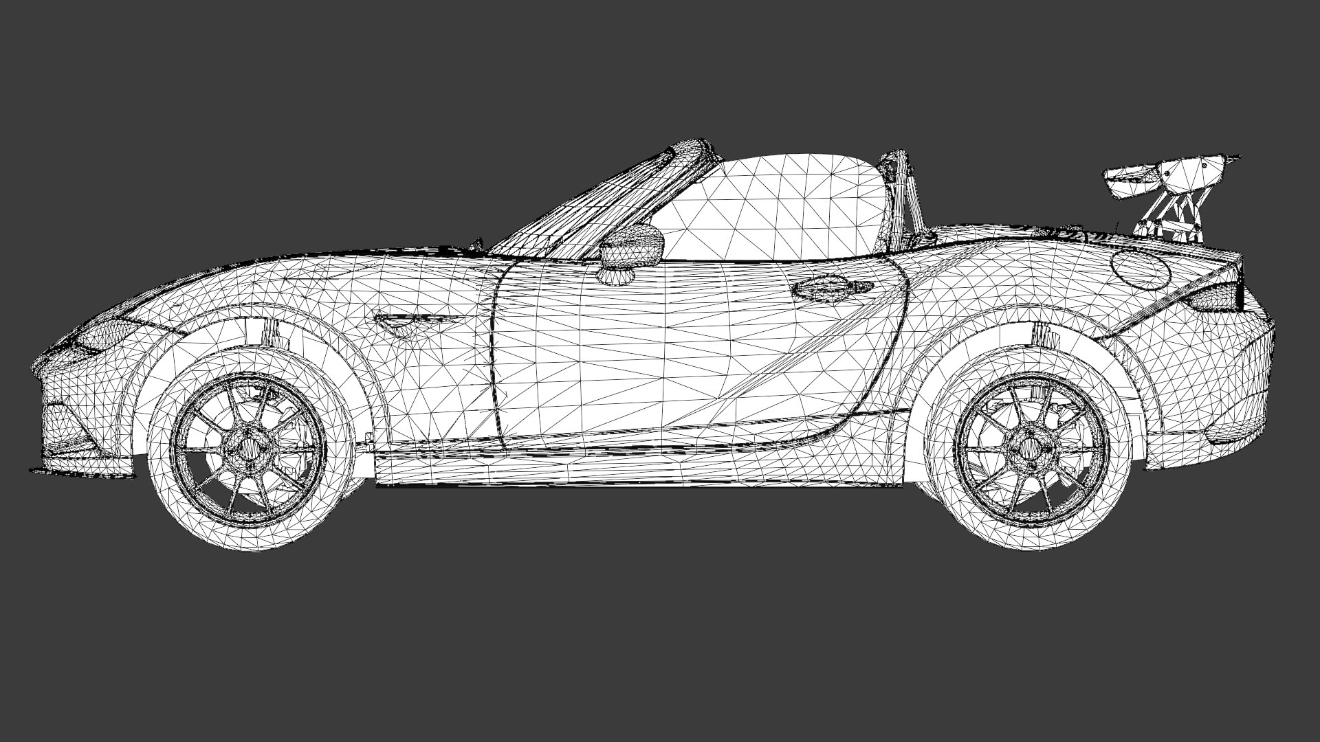 Mazda MX-5 Miata 3D Model Realistic Game Ready Roadster 3D Model ...