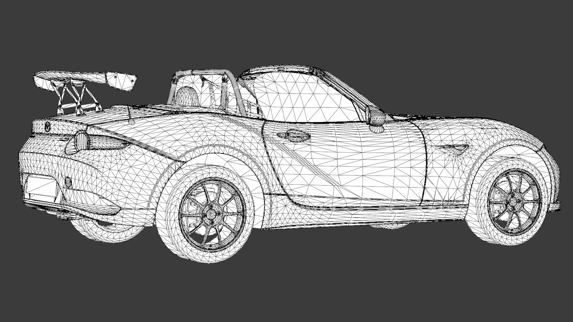 Mazda MX-5 Miata 3D Model Realistic Game Ready Roadster 3D Model ...