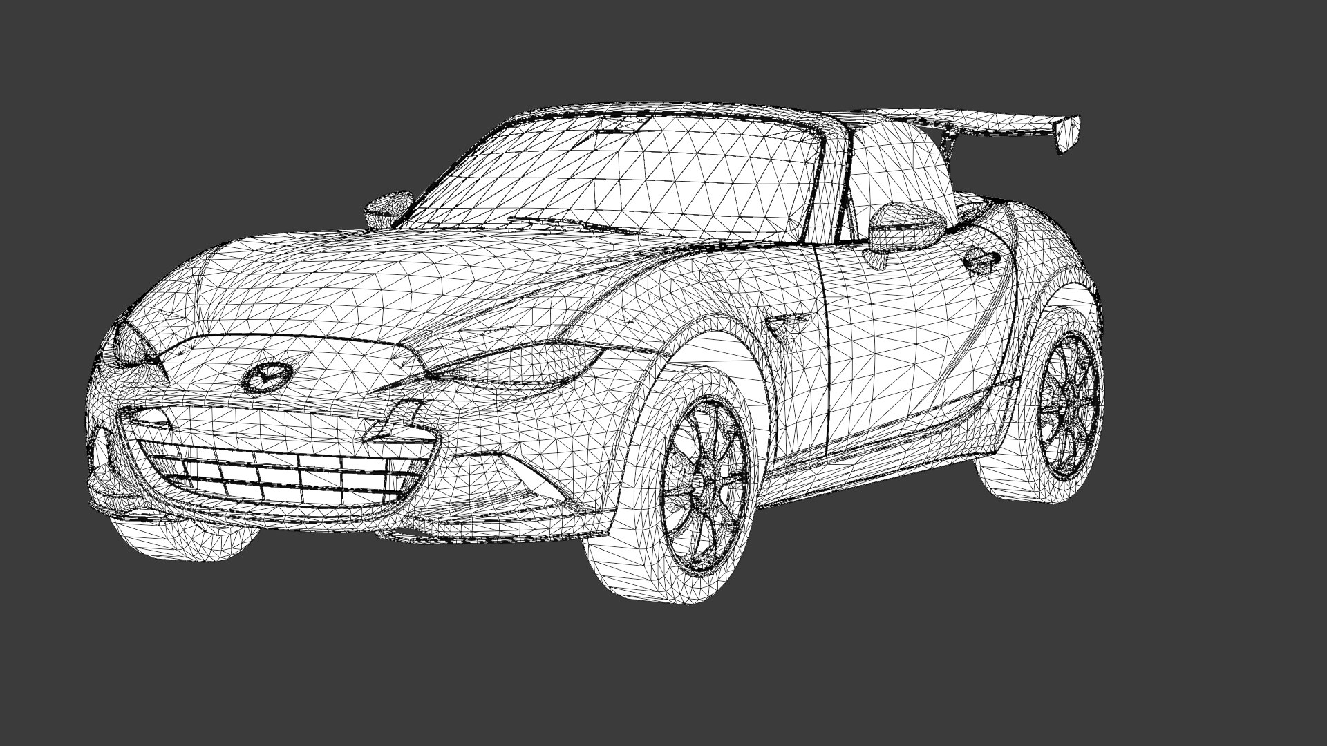 Mazda MX-5 Miata 3D Model Realistic Game Ready Roadster 3D Model ...