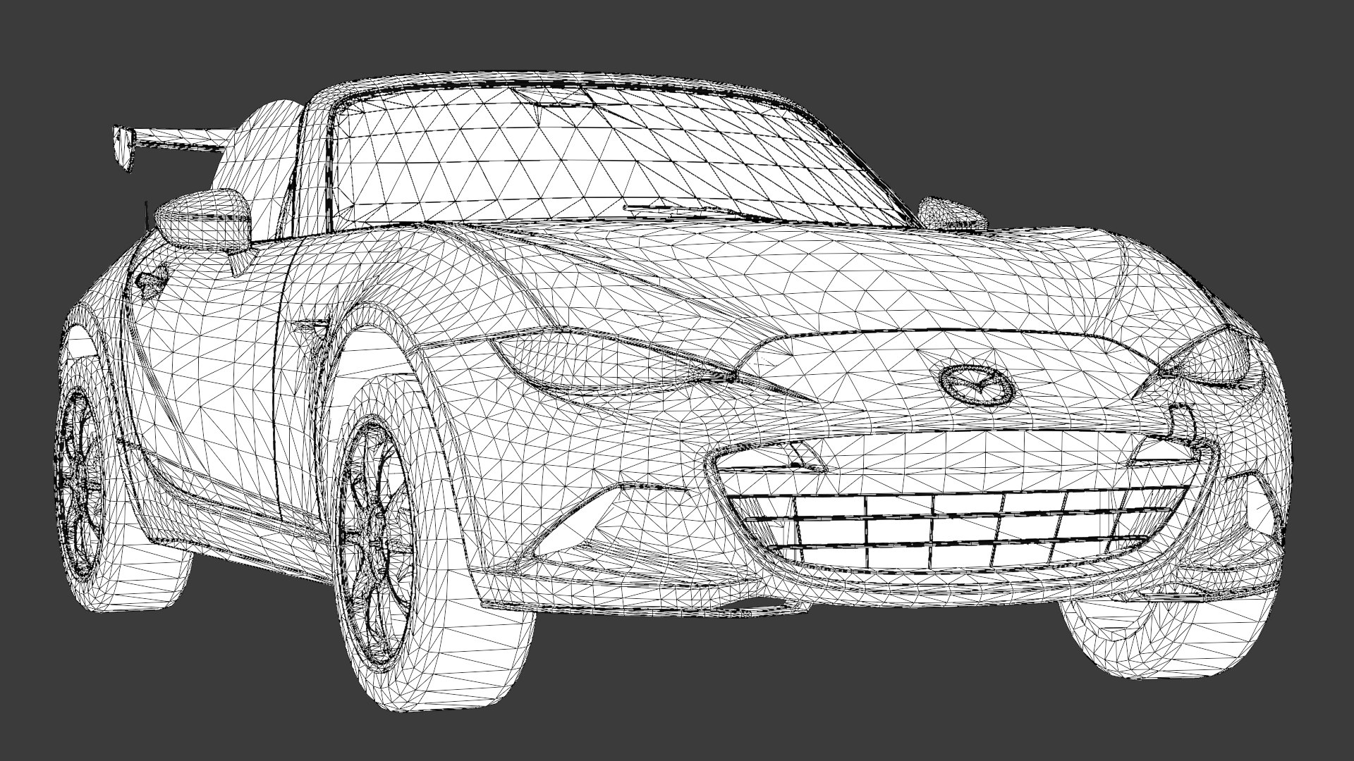 Mazda MX-5 Miata 3D Model Realistic Game Ready Roadster 3D Model ...