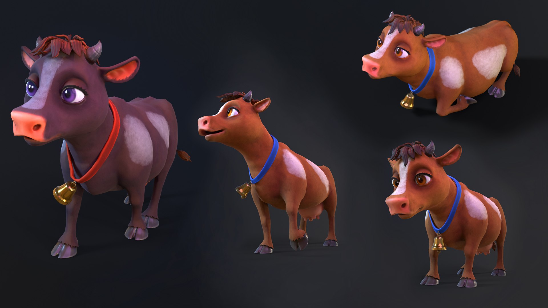 Stilized Cow 3D - TurboSquid 1978437