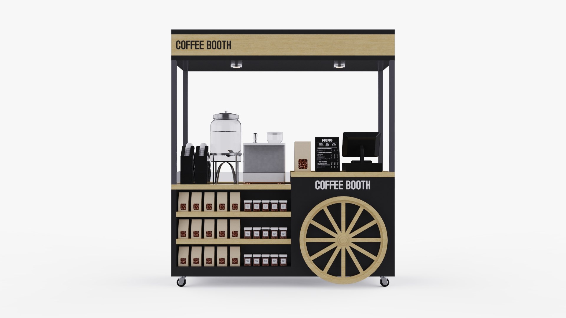 Coffee Booth 2 Model - TurboSquid 2355282
