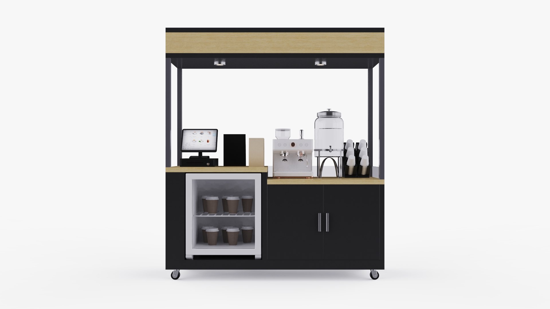 Coffee Booth 2 Model - TurboSquid 2355282