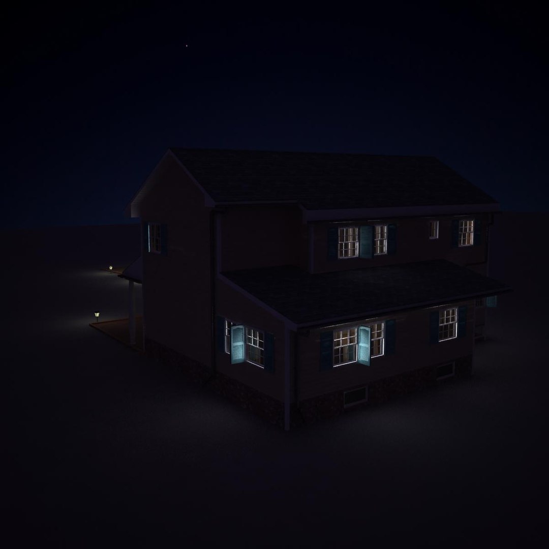 Night Scene 3d Model