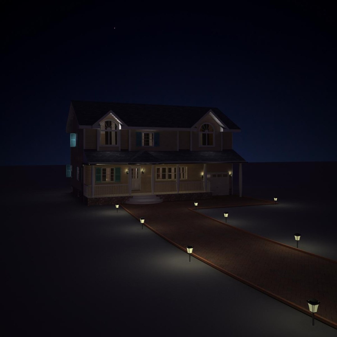 Night Scene 3d Model